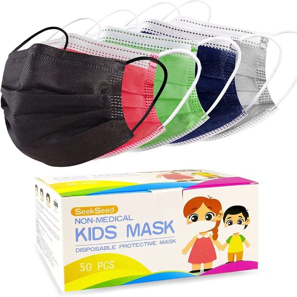 SeekSeed | Accessories | Kids Disposable Face Mask 5pcs 3 Ply Kid Mask ...